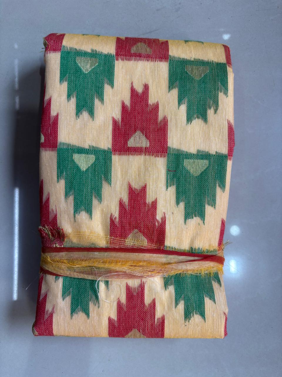 Beautiful Tussore Design 2 Beige - Manisha Saree Centre